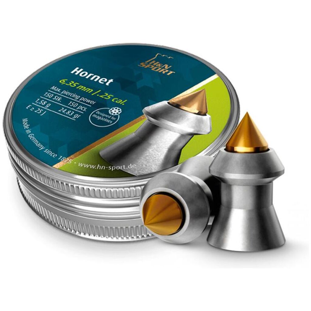 H&N Hornet (6.35mm/.25 Pellets - 150 Rounds) - Huntsman Sports